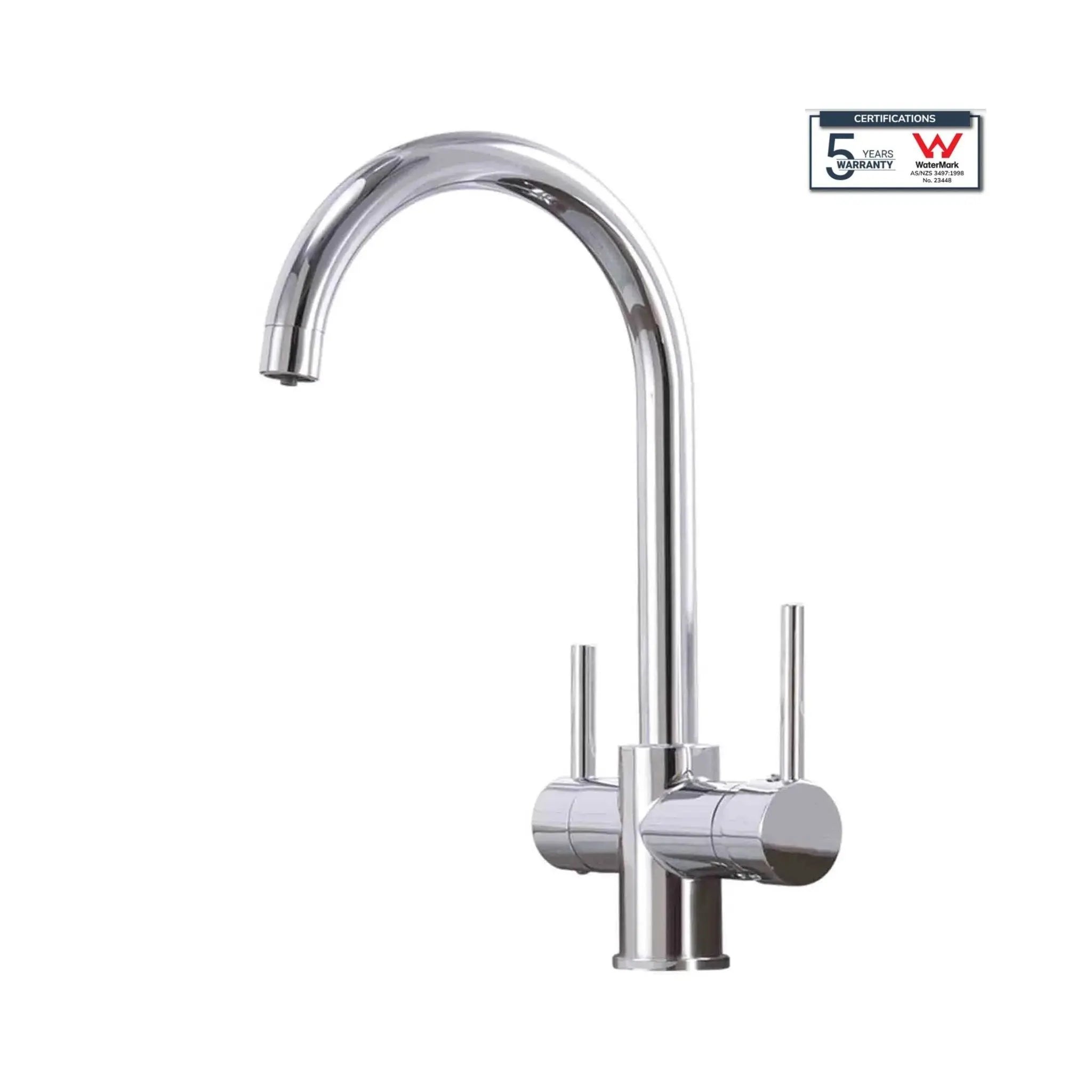 3 Way Mixer Tap - Chrome Umbrella Style – Aquarius Water
